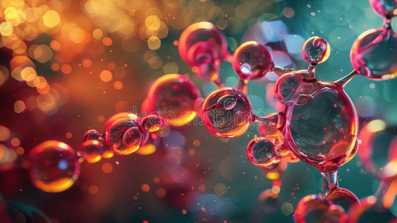 Abstract Visualization of Amino Acids in Scientific and Medical ...