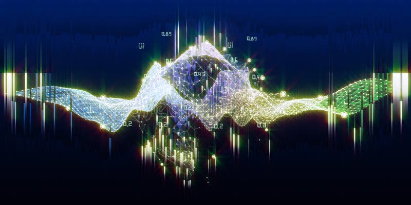 Big Data. Artificial Intelligence. Abstract Polygonal Concept Of Decision Making Analysis Data ...