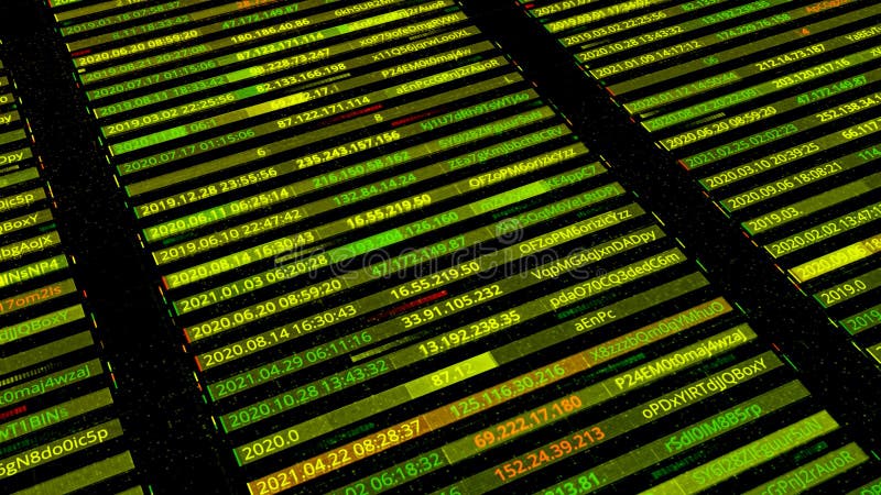 Abstract Visualization of Artificial Intelligence Selecting Passwords of the System, Seamless ...