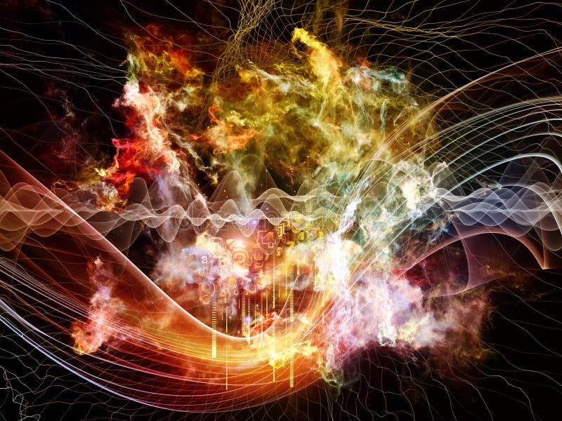 Abstract Visualization Backdrop Stock Illustration - Illustration of ...