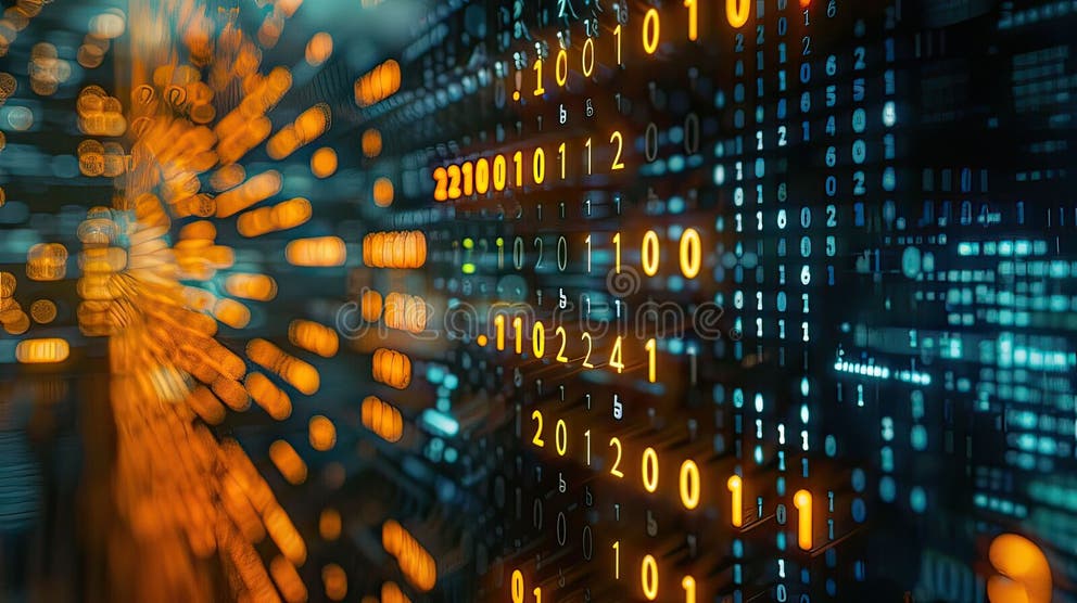 Binary Code Orange Stock Illustrations – 2,218 Binary Code Orange Stock ...