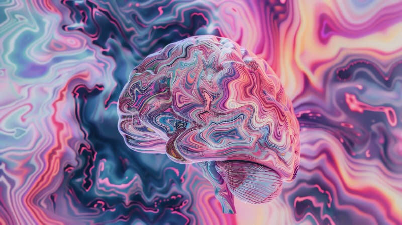 Abstract Visualization of Brain Waves Under Stress with Neural Patterns ...