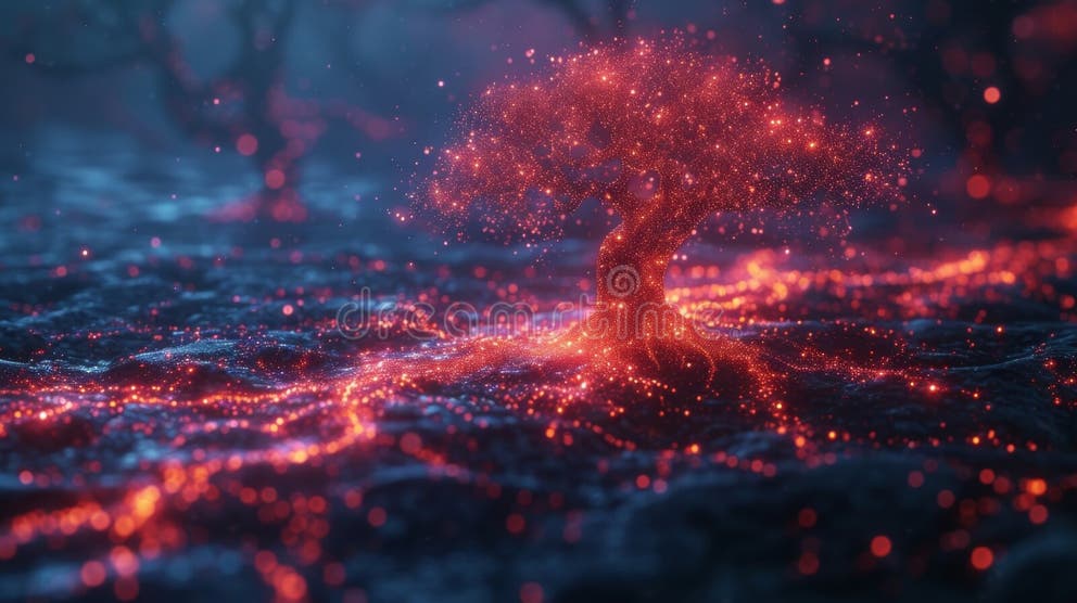 An Abstract Visualization of a Business Revenue Flowchart with Each ...