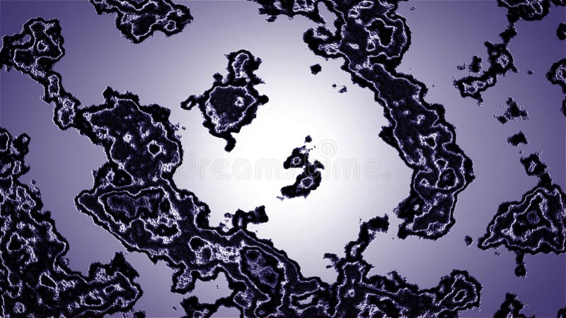 Abstract Visualization of Chemical Reaction. Motion. Mixed Solutions ...