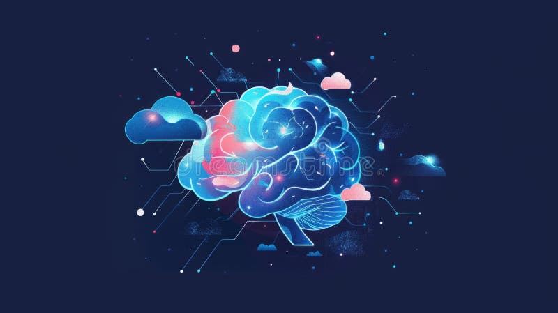 Abstract Visualization of Cloud Computing Networks and Digital Brain ...