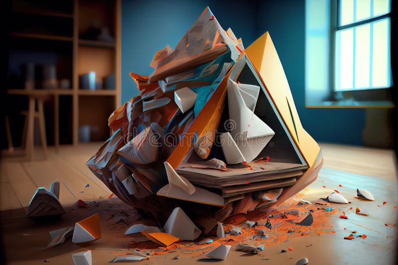 Abstract Visualization of the Collapse of the Global Economic Concept ...