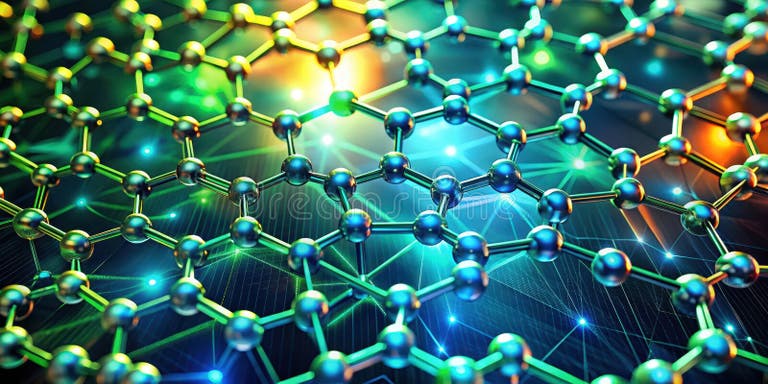 Abstract Visualization of a Complex Molecular Structure, Showcasing ...