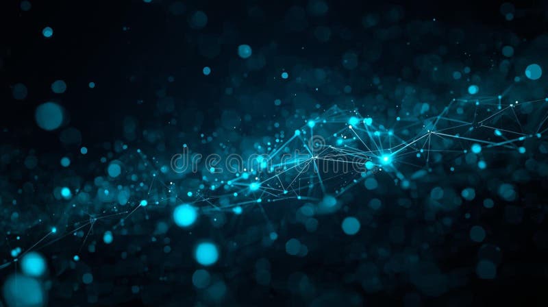 Network Nodes Connecting Creating Futuristic Data Flow Visualization Stock Photos - Free ...