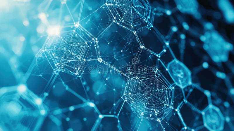 Abstract Visualization of Digital Connectivity with Blockchain Elements ...