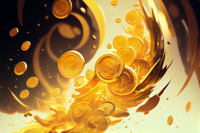 Abstract Visualization of Digital Gold. Generative AI, Generative, AI ...