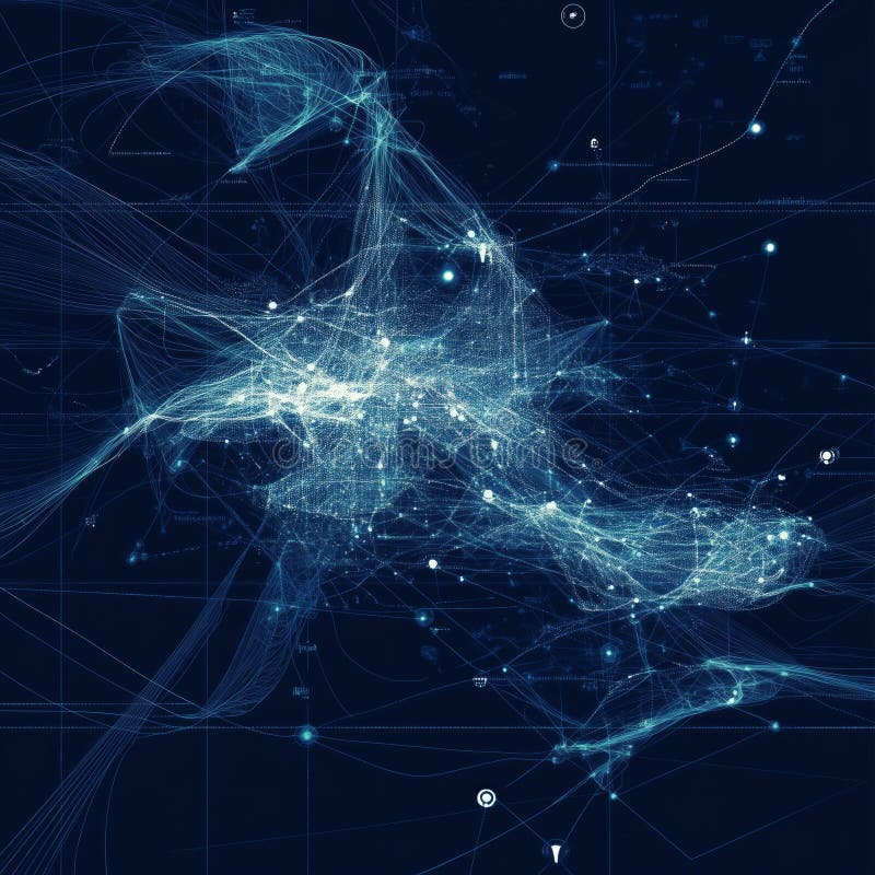 Abstract Visualization of Human Neural Network with Glowing Connections Stock Photo - Image of ...