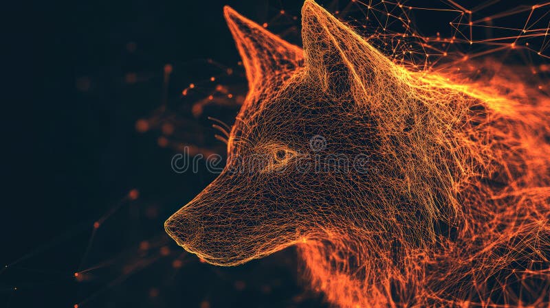 Abstract Visualization of Dog Abstractly Rendered with Light and Energy ...