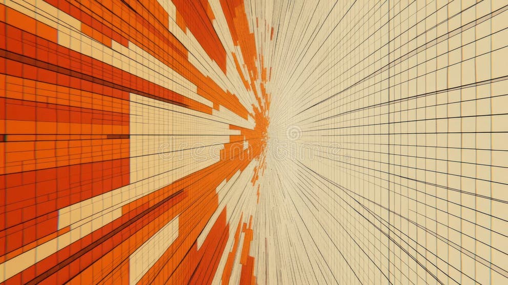Abstract Visualization of Dynamic Lines and Shapes in Warm Colors ...