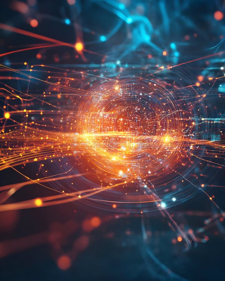 Abstract Visualization of Energy Flow with Glowing Particles and ...