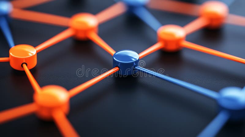 Abstract Visualization of Flowing Digital Data Streams in Vibrant Blue ...