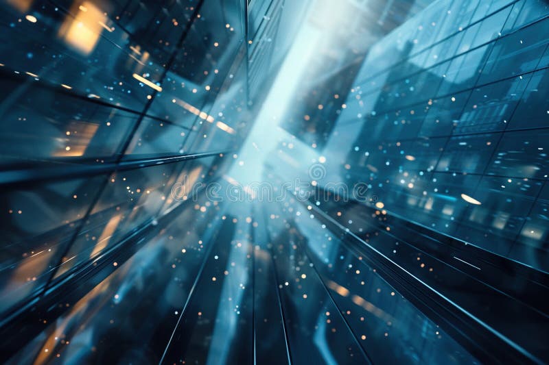 Abstract Visualization of a Futuristic Cityscape with Integration of ...