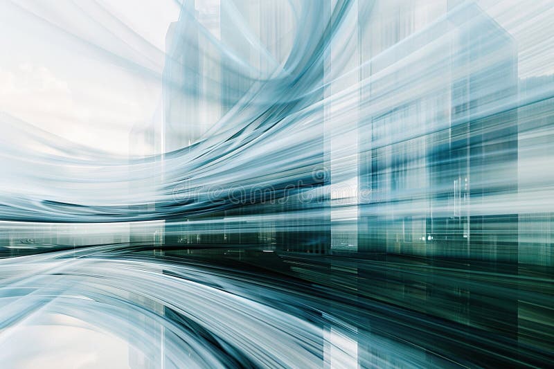 Abstract Visualization of a Futuristic Cityscape with Integration of ...