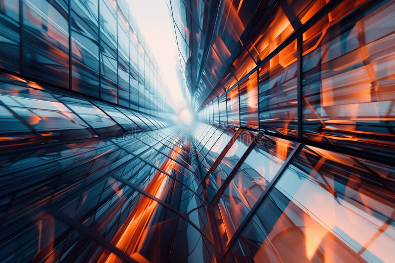 Abstract Visualization of a Futuristic Cityscape with Integration of ...