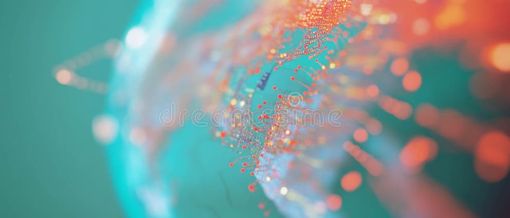 Abstract Visualization of Geographic Maps Showcasing Data Analysis and ...