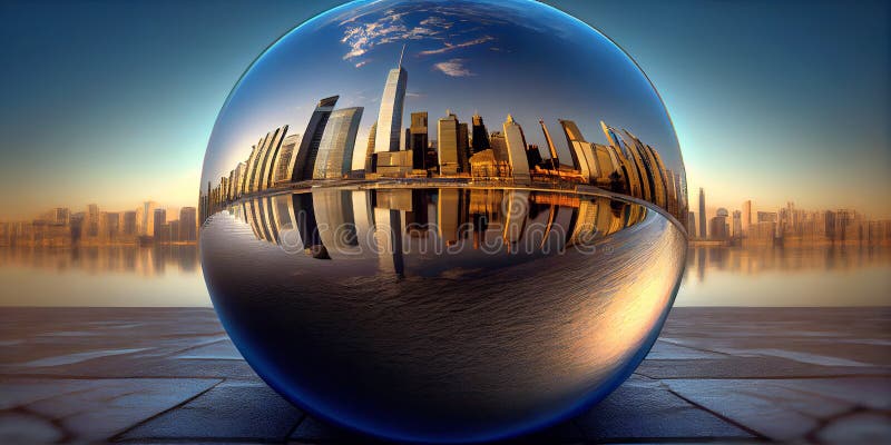 Abstract Visualization of Global Economic Concept Made with Generative ...