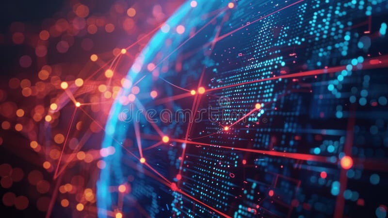 Abstract Visualization Of Global Network Connectivity With Dynamic
