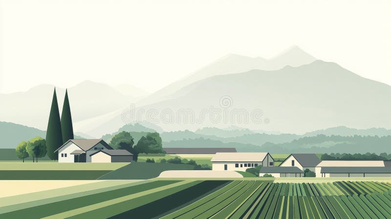 The Abstract Visualization Highlights Sustainable Agriculture by ...