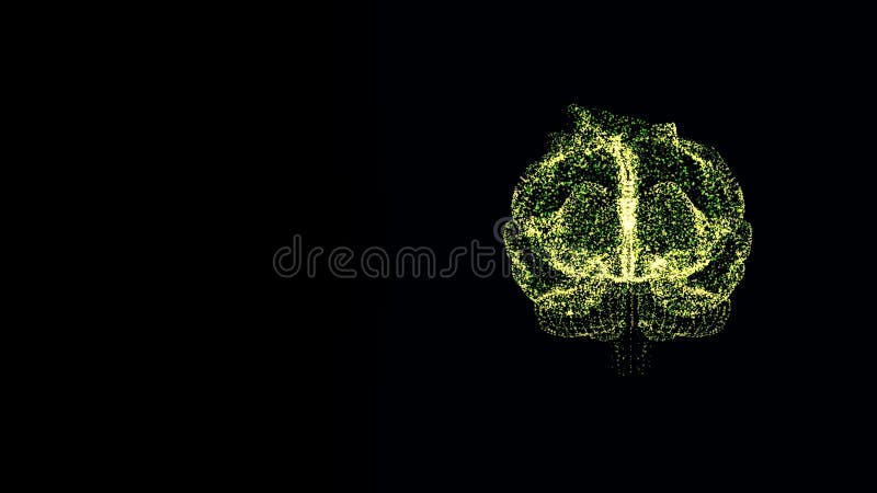 Positive Mindset Concept. Abstract Visualisation of Human Brain Frame ...