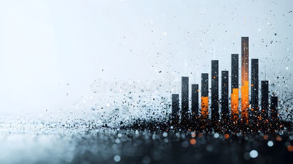 Abstract Visualization of KPI Metrics with Vibrant Bar Charts ...