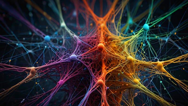 Abstract Image Of Neural Network Complexity Ai Generated Stock Image Image Of Information