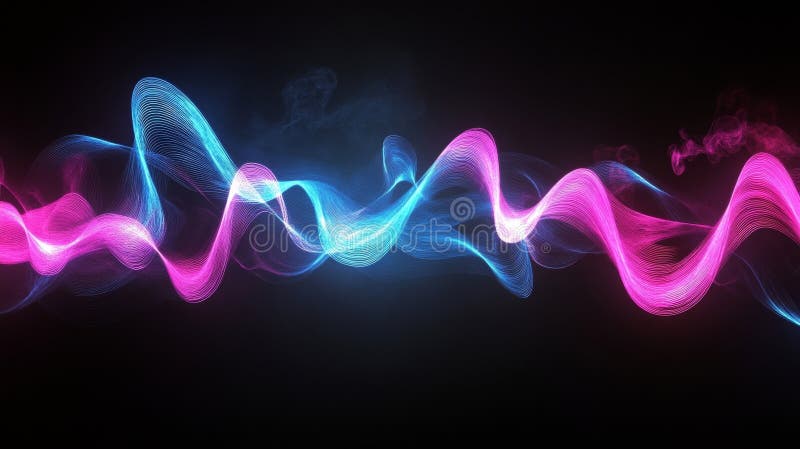 An Abstract Visualization of Optical Data on a Dark Background Showing ...