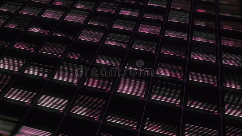 Abstract Visualization of Power Supply Control Panel. Animation ...
