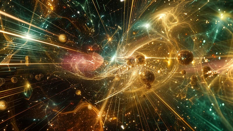 An Abstract Visualization of Quantum Entanglement Inside a Quant Stock ...