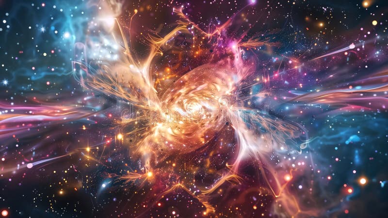 An Abstract Visualization of Quantum Entanglement Inside a Quant Stock ...