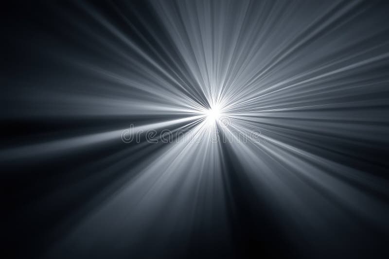 Radiating Light Beams in Dark Space. Abstract Concept of Energy and ...