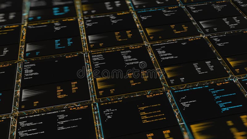 Abstract Visualization of Scanning External Hard Drive Data, Seamless ...