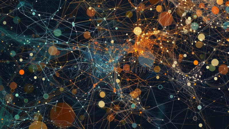 Abstract Visualization of a Tangled Web Illustrating the ...