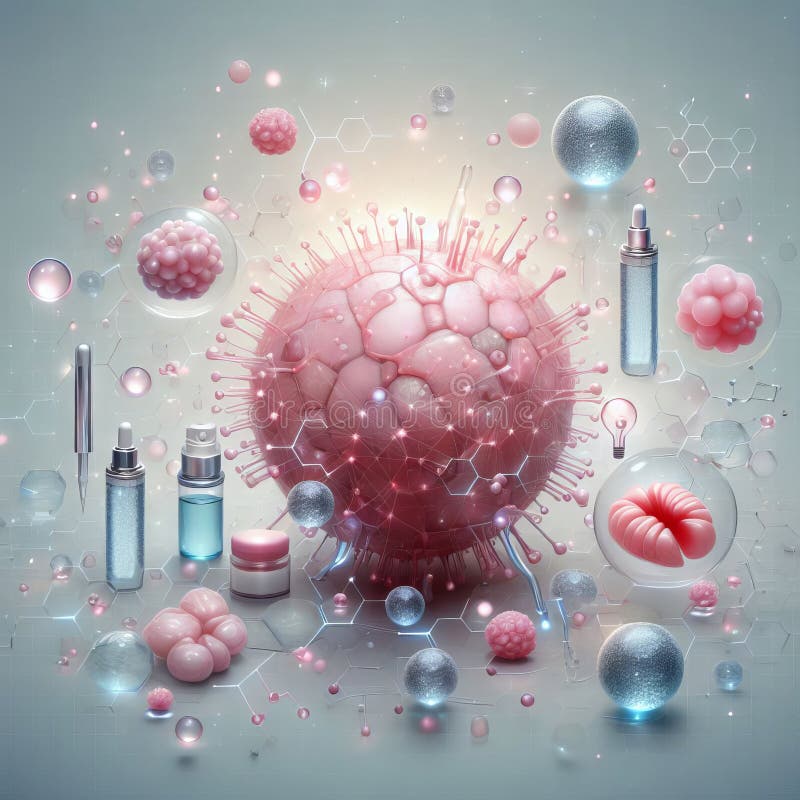 Abstract Visualization of Viral Infection Stock Photo - Image of ...