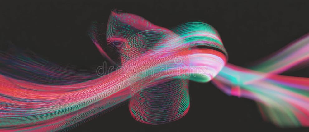Abstract Visualization of Wires with Changing Colors and Dynamic Data ...