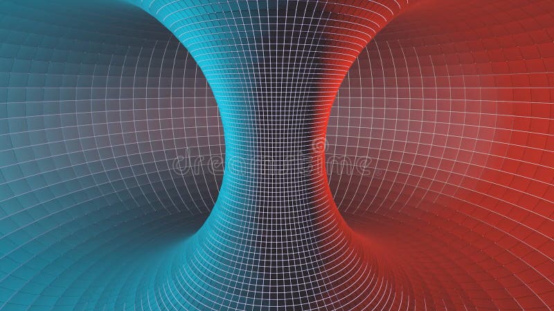 Abstract Visualization of a Wormhole. Design Stock Illustration ...