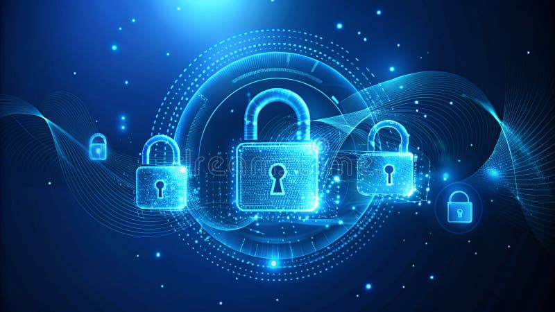 Abstract Depictions of Cybersecurity and Technology Privacy Stock ...