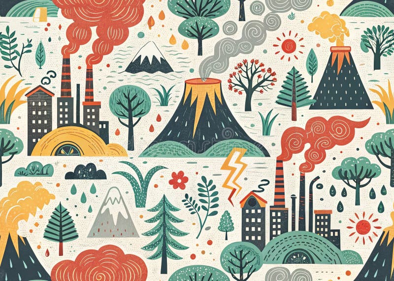 Abstract Visualizations of Extreme Weather Disasters Dramatic ...