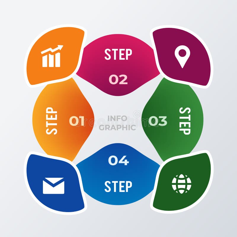 Abstract Visualized Numbers Infographic Template Design. Business ...