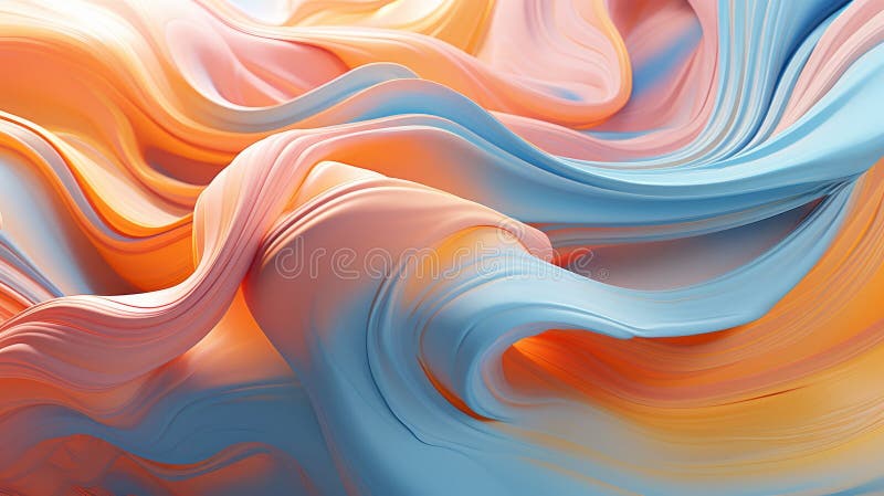 Abstract Visualizer with Flowing Liquid-like Patterns Stock ...