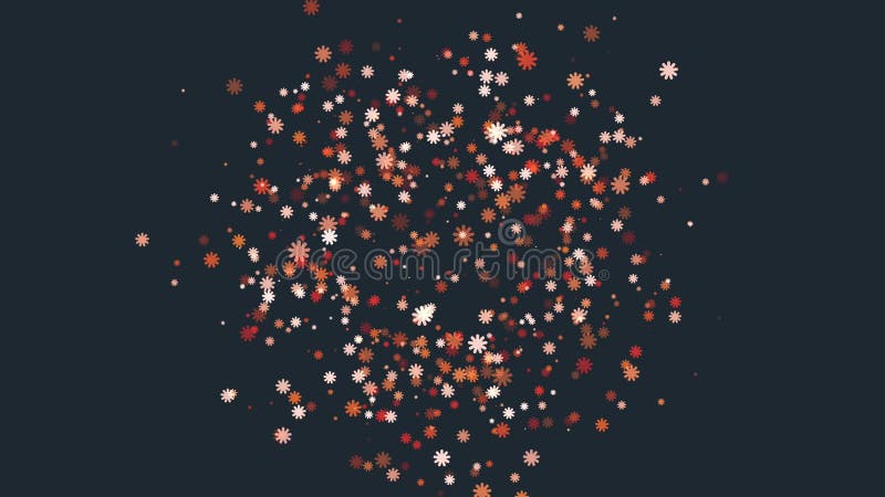 Dynamic Particle Art Vibrant Red Dots in Captivating Formation Stock ...