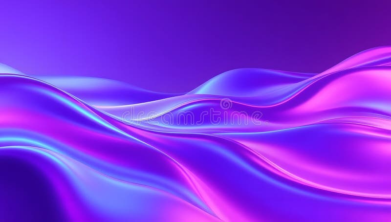 Abstract Vivid Background with Smooth Wavy Structure.Violet Melted ...