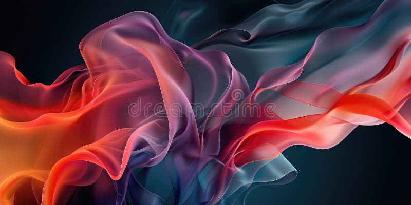 Abstract Vivid Color Wave Effect Express and Emphasize Energetic ...