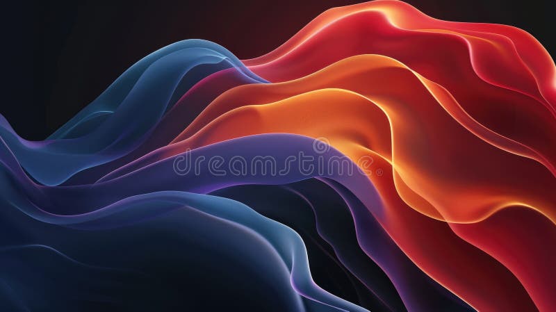 Abstract Vivid Color Wave Effect Express and Emphasize Energetic ...