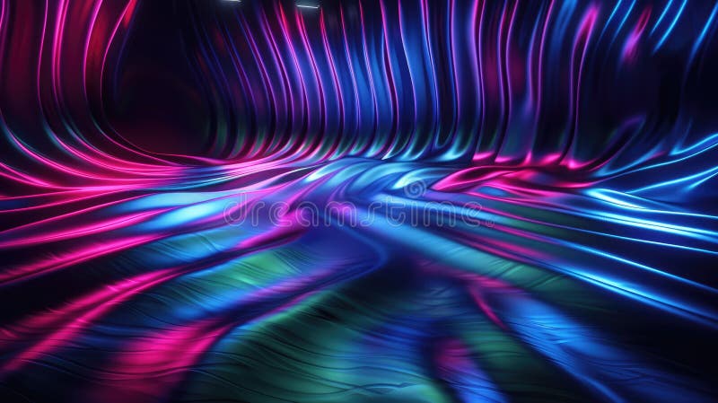 Abstract Vivid Color Wave Effect Express and Emphasize Energetic ...