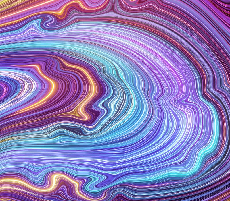 Abstract Vivid Colorful Background with Wavy Lines. Creative Liquid ...
