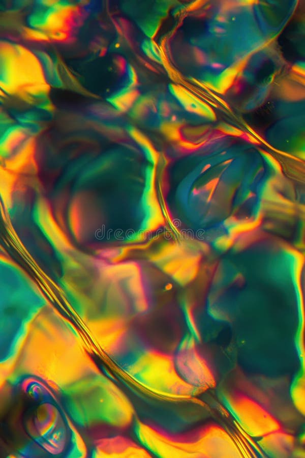 Abstract Vivid Macro Image of Fluid Iridescent Colors in Modern Art ...